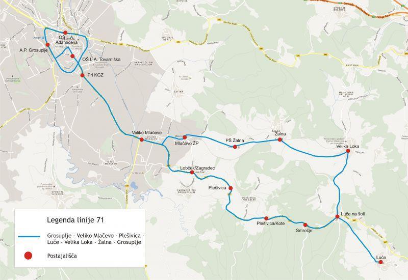 Linije 71, 72, 73, 74, 75, 76 - grosuplje.si